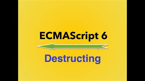 9 es6 destructing youtube