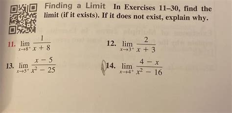 solved finding a limit in exercises 11 30 find the limit