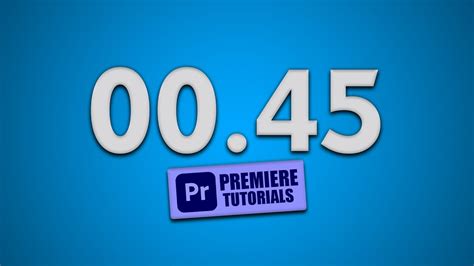 Countdown Timer In Premiere Pro L Tutorial L RisaduOMG YouTube