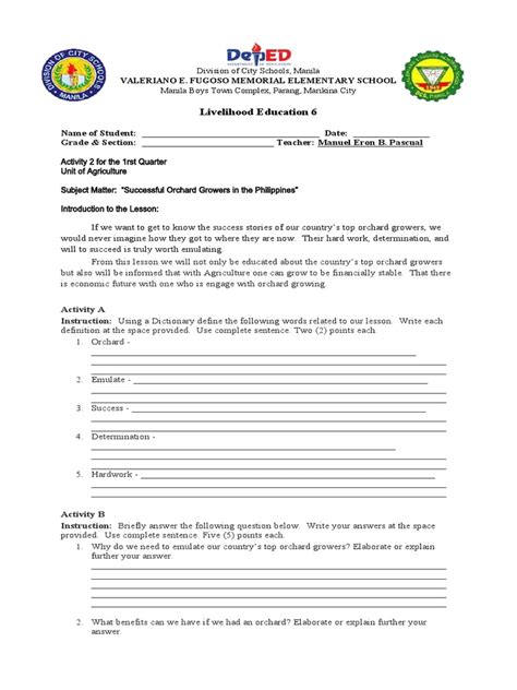 Successful Orchard Growers In The Philippines Defining Key Terms And