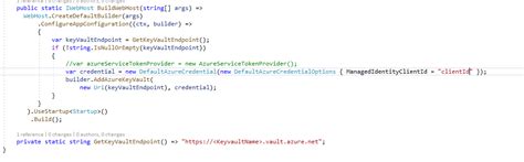 Error No Such Host Is Known In Core Application While Configuring Azure Key Vault
