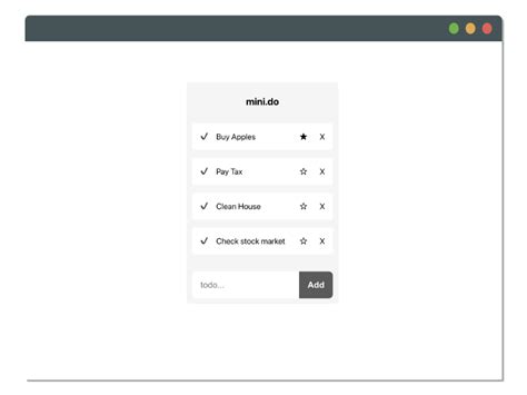 Github Urwissenminimal Todo Minimal Todo App With Usestate