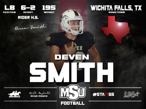 Deven Smith Football Msu Athletics