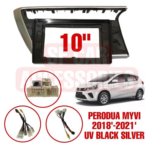 10 Inch Android Player Casing Perodua Myvi With Reversed Camera Socket