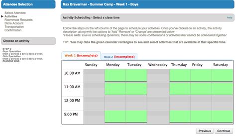How Do I Allow Activity Scheduling During Registration Circuitree