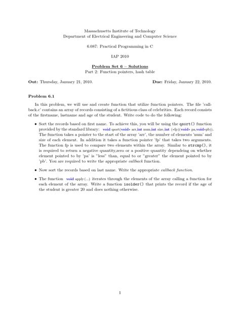 Hash Table1 Pdf Array Data Structure Pointer Computer Programming