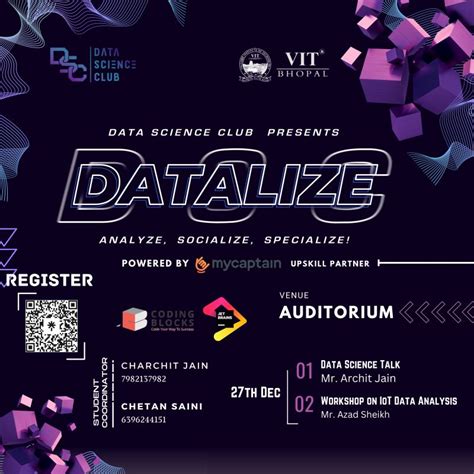 Data Science Club Vit Bhopal On Linkedin Vitbhopal Datascienceclub Datascience Event