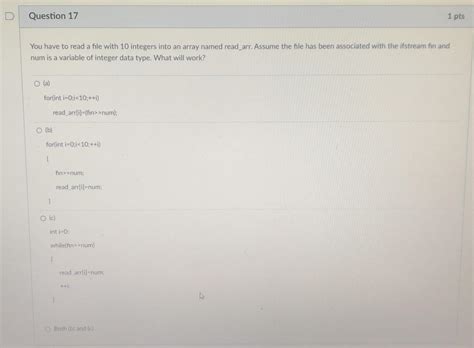Solved D Question 16 1 Pts There Is Text With 20 Lines Of Chegg