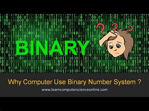 Binary Numbers Computer Stock