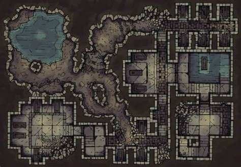 Forgotten Crypt Map Set 2 Minute Tabletop Fantasy Map Fantasy City