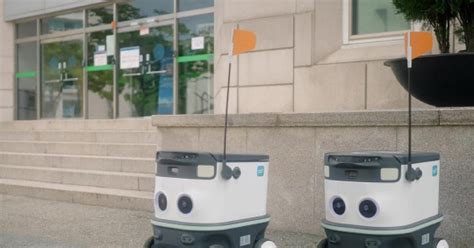 성남시 전국 지자체 최초로 실외 자율주행 로봇 배달 서비스 시작