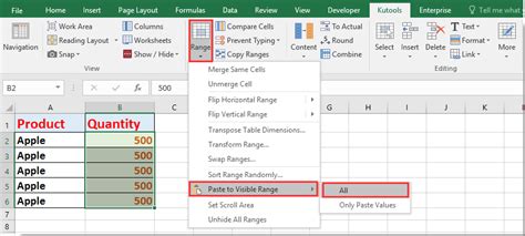 Quickly Copy Data And Paste Into Only Visible Cells Filtered List In