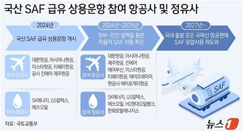 2027년부터 Saf 의무화 탄소마일리지제도로 소비자 부담 줄인다 뉴스1
