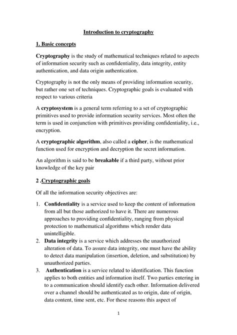 Pdf Introduction To Cryptography