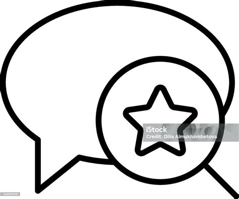 검은 색 얇은 선으로 그려진 간단한 벡터 분리 된 픽토그램 웹 사이트 광고 상점 상점에 대한 편집 가능한 스트로크 음성 거품에