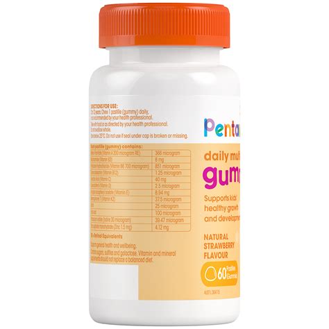 Multivitamin Gummies Immune Support Calcium And Vitamin D3 Pentavite