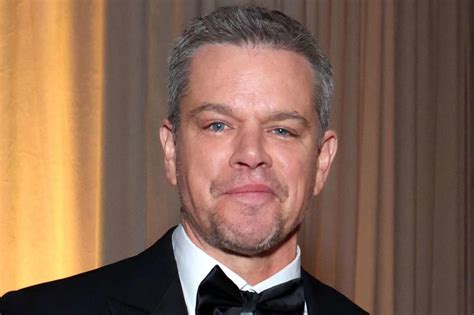Matt Damon 53 Debuts Natural Silver Fox Hair At 2024 Golden Globe Awards