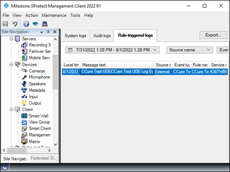 Configure Milestone User Defined Event Triggers Within Ccure 9000