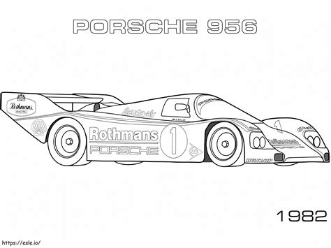 1585988694 1982 Porsche 956 Coloring Page