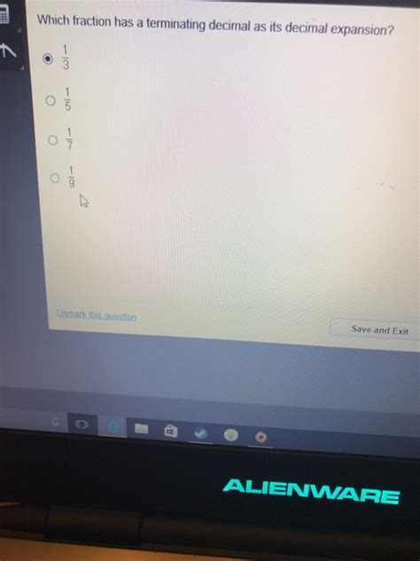 solved which fraction has a terminating decimal as its