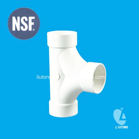 China Pvc Fitting Two Way Cleanout Tee Astm D2665 Standard For Dwv