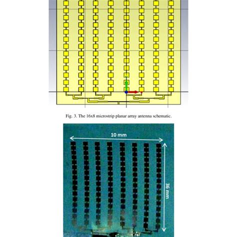 The Fabricated 16x8 Microstrip Planar Array Antenna Prototype