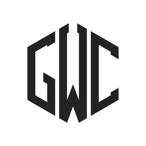 Premium Vector GWC Logo Design Initial Letter GWC Monogram Logo Using Hexagon Shape
