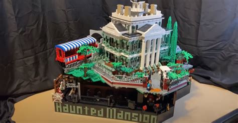 Stunning Lego Build Of Disneylands Haunted Mansion Borninspace