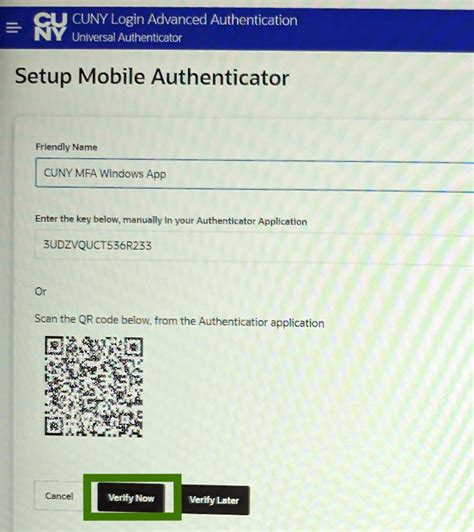 How Do I Setup Oracle Authenticator On My Pc For Cuny Login Multi Factor Authentication Mfa