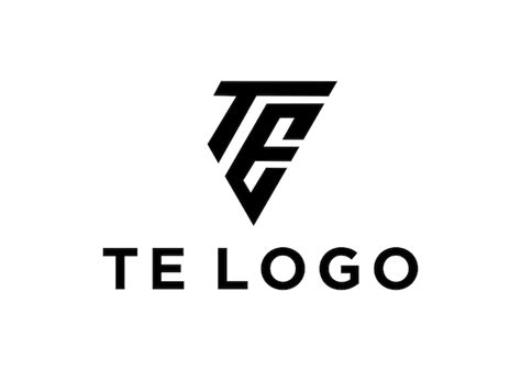 Premium Vector Te Logo Design Vector Illustration