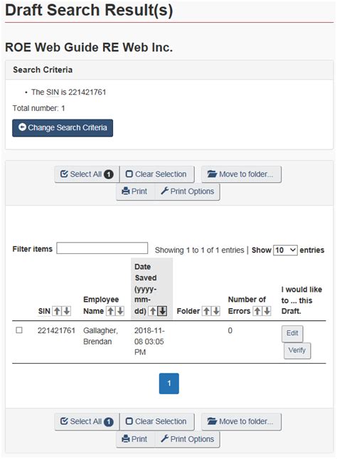 Roe Web User Guide Canada Ca