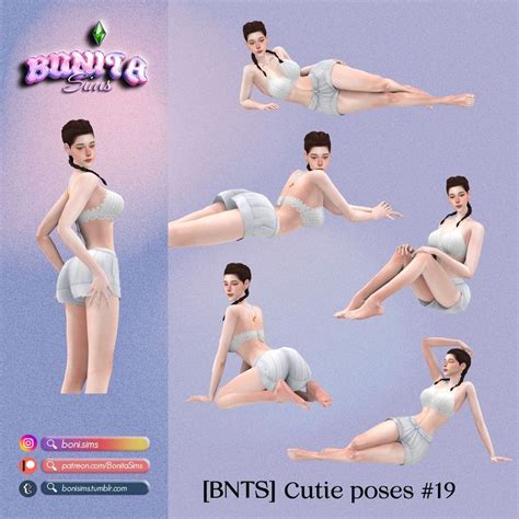[bnts] Cutie Poses 19 Bonitasims Sims 4 Poses Laying Down Sims4