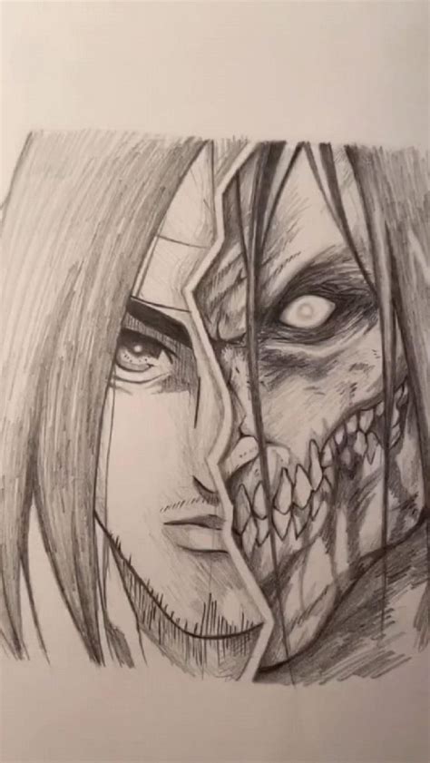 Desenho De Attack On Titan Desenho De Olhos Anime Desenhando Esboços