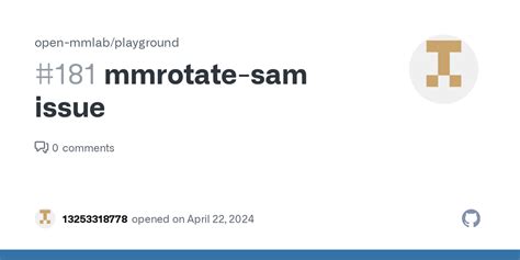 Mmrotate Sam Issue · Issue 181 · Open Mmlabplayground · Github