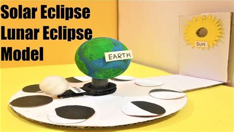 Solar And Lunar Eclipse 3d Working Model For School Science Exhibition Project Solar And Lunar