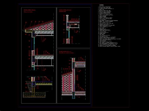 Constructive Section In Dwg 456 02 Kb Cad Library