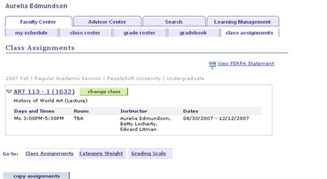Creating Class Assignment Data
