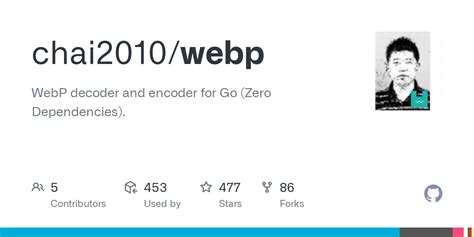 GitHub Chai Webp WebP Decoder And Encoder For Go Zero Dependencies