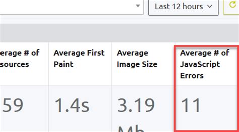 How To Track Javascript Errors In Rum Blue Triangle Help Center