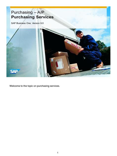 Sap Purchasing Services Pdf Invoice Business