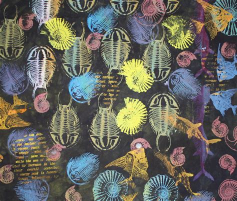 Living And Dyeing Under The Big Sky Multi Colored Fossil Prints