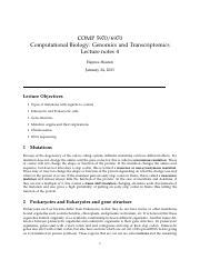 Lecture Notes 4 Pdf COMP 5970 6970 Computational Biology Genomics