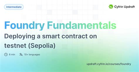 video foundry simple storage deploying a smart contract on testnet