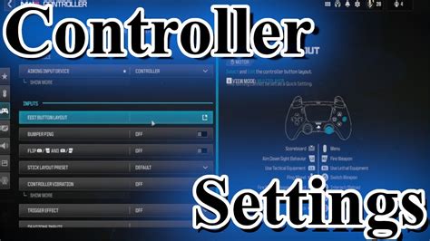 The Best Controller Settings In Mw3 Youtube