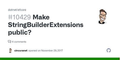 make stringbuilderextensions public · issue 10429 · dotnet efcore