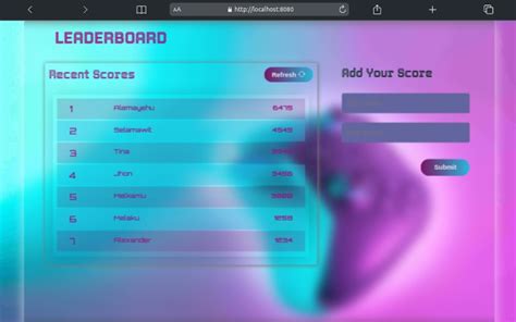 A Leaderboard List App Built Using Reactjs