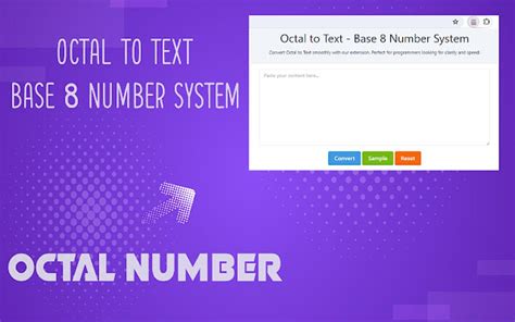 Octal to Text Base Number System Google Chrome 용 확장 프로그램 다운로드