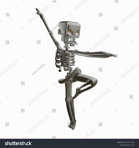 Threedimensional Stylized Model Skeleton Pose Ballerina Stock Illustration 2216712425 Shutterstock