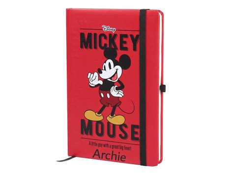 Personalised Mickey Mouse Notebookscrapbookdiary Etsy