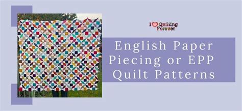 Bewitching English Paper Piecing EPP Quilt Patterns I Love Quilting Forever